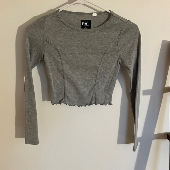 PacSun | Tops | Pac Sun Gray Crop Top | Poshmark